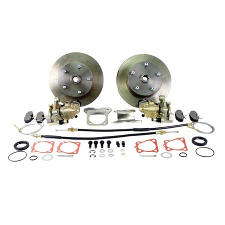 VW BEETLE Rear Disc Brake Kit, 5 x 130mm Porsche, w/ E-Brake, to – Vollks