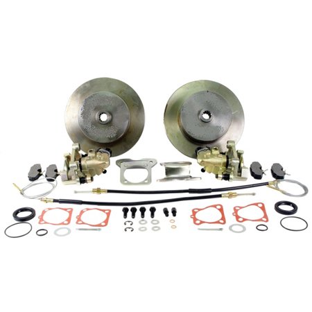 VW BEETLE Rear Disc Brake Kits w/E-Brake BLANK ROTORS – Vollks